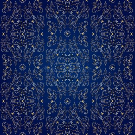 Floral Vintage Seamless Pattern On A Red Background Stock Vector