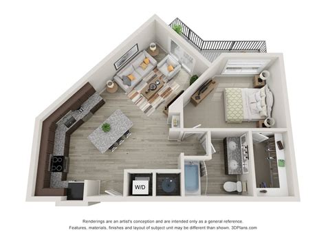 A2 1 Bed Apartment Mill At New Holland