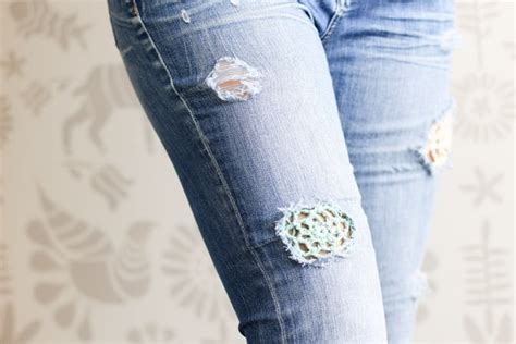 How To Patch Jeans With Crochet 13 Make And Do Crew
