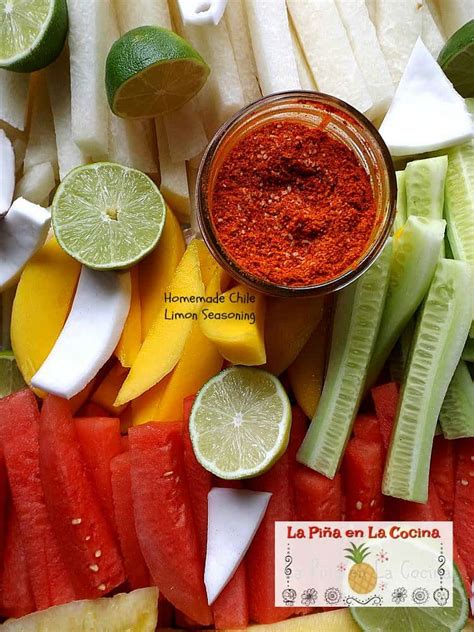 How To Prepare Homemade Chile Limon Seasoning La Piña En La Cocina