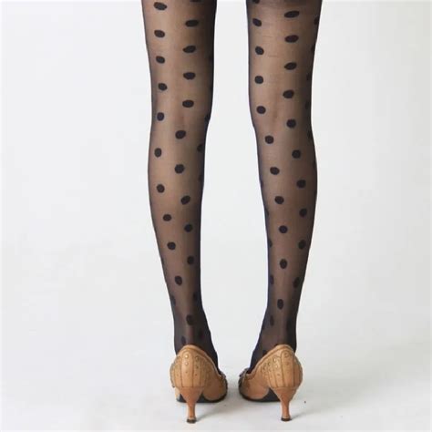 Women S Tights Classic Small Polka Dot Silk Stockings Thin Ladies