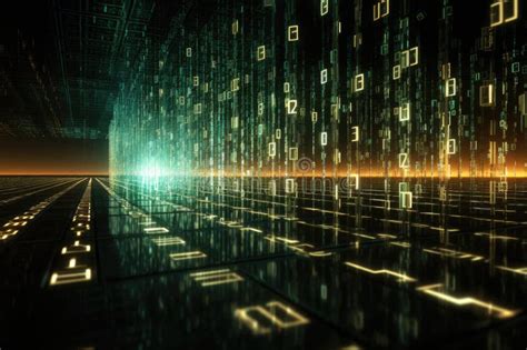 Cloud Computing Transfer Big Data On Internet Futuristic Digital