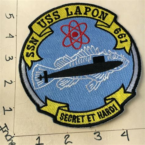 Us Navy Submarine Usn Patch 4 9 Uss Lapon Ssn 661 3933623011