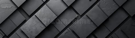 Abstract Black And White Geometric Pattern Of Diagonal Tiles Stock