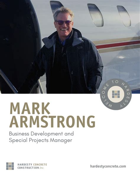 Were Excited To Welcome Mark Armstrong To The Hardesty Concrete