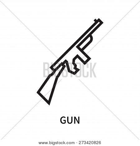 Gun Icon Isolated On Vector Photo Free Trial Bigstock