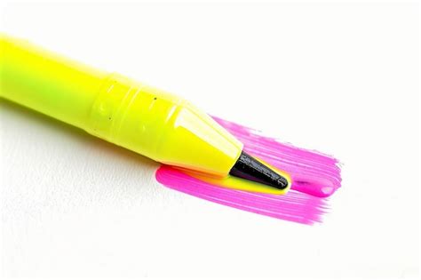 Premium Photo Highlighter Marker On White Background
