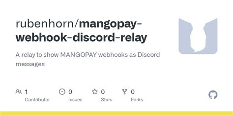 GitHub Rubenhorn Mangopay Webhook Discord Relay A Relay To Show