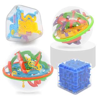 3D立体迷宫球 儿童玩具飞碟迷宫球 智力球便携方向盘100关 阿里巴巴