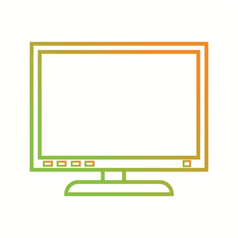 Beautiful Screen Vector Line Icon 16972349 Vector Art At Vecteezy