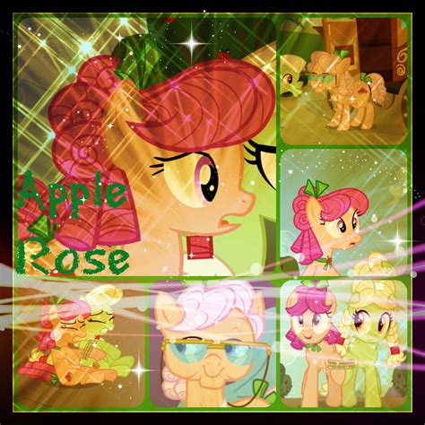 Mlp Apple Rose Collage By Krazykari On Deviantart