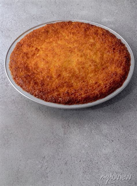 Postre de pan de elote sin harina como parte de la gastronomía wall stickers metal mexican