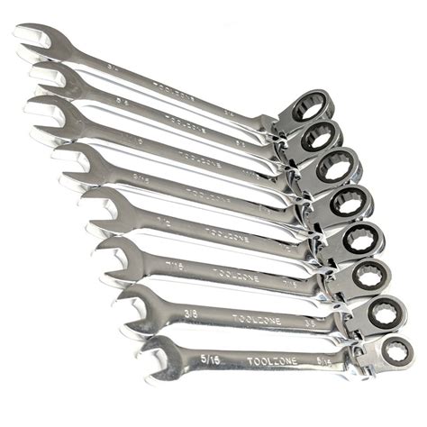 Flexible Ratchet Spanner Combination Set Af Imperial Flexi Ratchet Spanner Sae Ebay