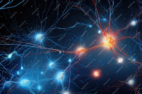 A Close Up Of A Bunch Of Neurons Human Brain Neuron Network Journey