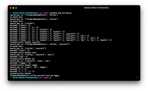 GitHub Dai Anna Markov NGram TextGenerator NLP Project To Use N Grams And Markov Chains To
