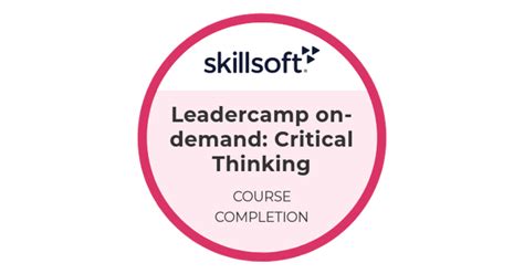 Shweta Soni On Linkedin Leadercamp On Demand Critical Thinking