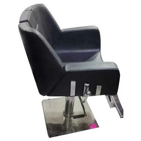 Black Synthetic Leather Ss Beauty Parlour Chair With Footrest At Rs
