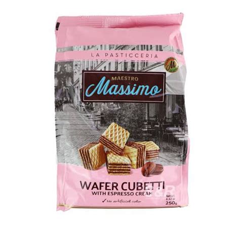 Massimo Chocolate Wafer Cubetti 250g Shopee Philippines