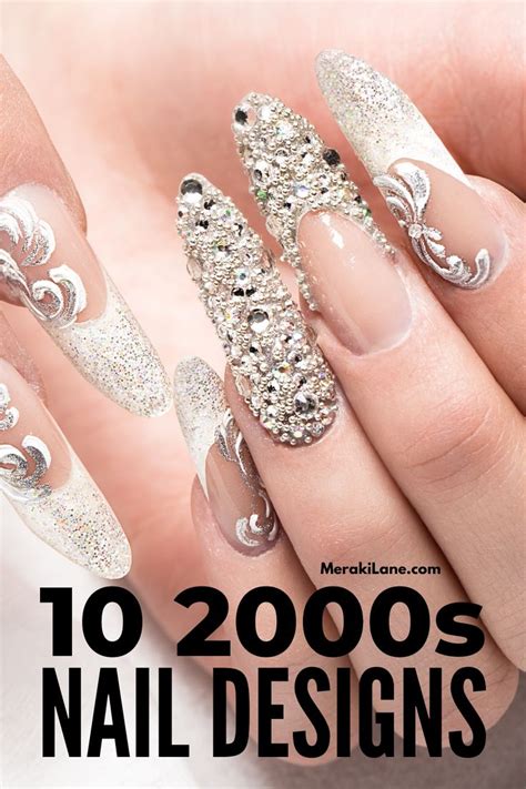 Y2k All Day 10 2000s Nail Designs We Love Chrome Nails Silver Lilac