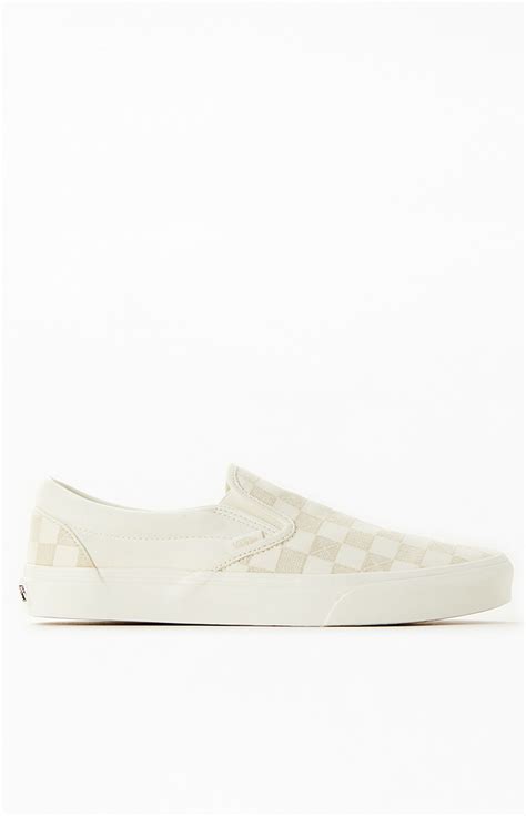 Vans Classic Slip On Stitch Checkerboard Shoe Pacsun