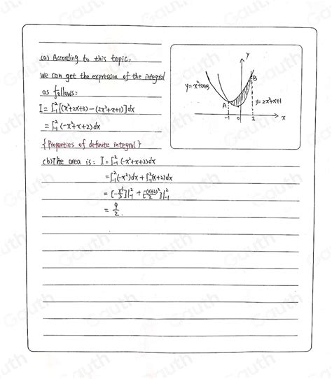 Solved 8 The Graphs Of Y X 2 2x 3 And Y 2x 2 X 1 Are Shown Below The