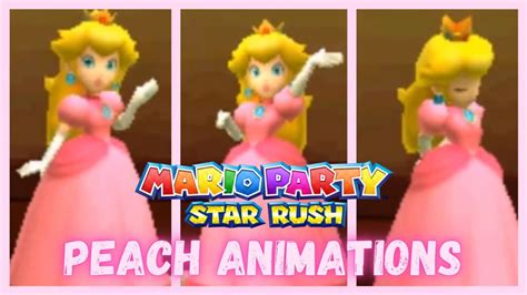 🌸mario Party Star Rush Peach Animations🌸 Youtube