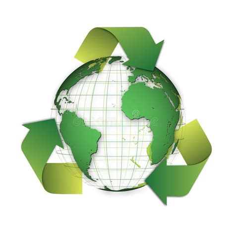 Green Earth Concept Abstract Graphic Background Stock Illustration