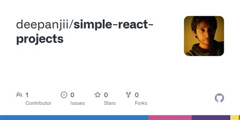 Github Deepanjii Simple React Projects