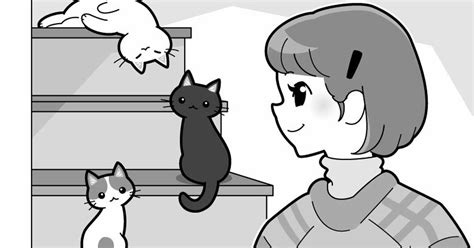 猫 階段猫1c いっちゃんのイラスト Pixiv