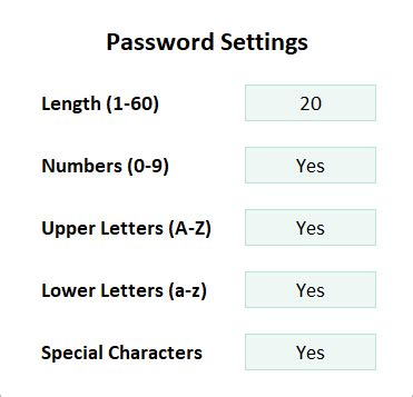 Generate Secure Passwords In Excel Spreadsheet Life Blog