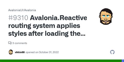 Avaloniareactiveui Routing System Applies Styles After Loading The