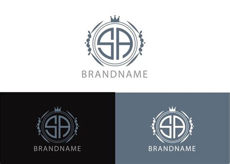 Premium Vector Modern Monogram Initial Letter Sa Logo Design Template