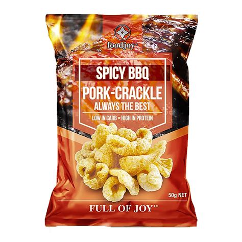 Foodjoy Spicy Bbq Pork Crackle 50g Grocery Crackerjack