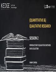 Introduction To Qualitative Research Methods Data Collection Course Hero