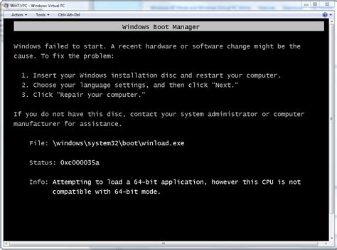 Windows 7 Error Trying To Install Guest Operating System On Virtual