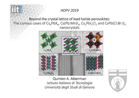 Pdf Beyond The Crystal Lattice Of Lead Halide Perovskites
