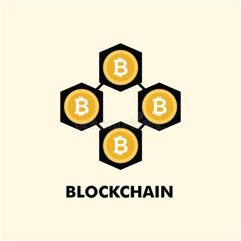 Blockchain Logo Vector Template Design Stock Vector Illustration Of