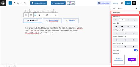 Gutenkit Advanced Tab Block