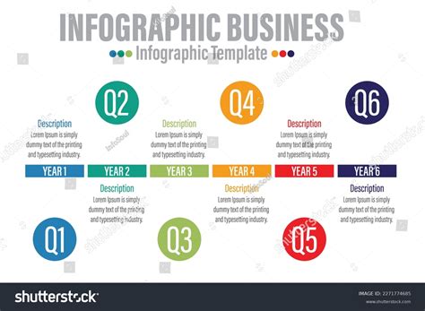 6 Steps Modern Timeline Diagram Calendar Stock Vector Royalty Free 2271774685 Shutterstock