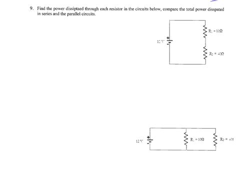 Solved In Series And The Parallel Circuits Chegg