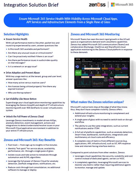 Microsoft Solution Brief Zenoss