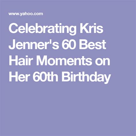 Celebrating Kris Jenners 60 Best Hair Moments On Her 60th Birthday