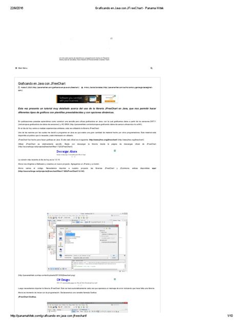 Graficando En Java Con Jfreechart Panama Hitek Descargar Gratis Pdf