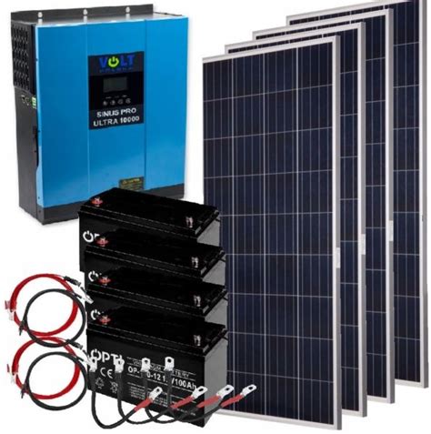 Zestaw Solarny FOTOWOLTAICZNY 10000 Panel Solar Przetwornica 230v