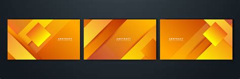 추상적으로 주황색과 노란색 배경색 구성 선과 원 점의 조합이있는 추상적 인 배경을 광고 배너 판매 배너 템플릿 프리젠 테이션에 사용할 수 있습니다 0명에 대한 스톡 벡터