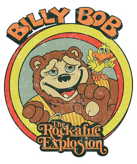Billy Bob The Rock Afire Explosion Vintage T Shirt By Billy Bob The