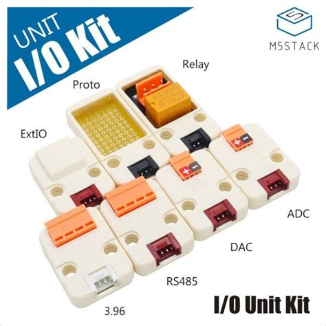 M5stack Io Unit Kit Including 7 Sensor Io Mini Proto Relay 396 Rs485