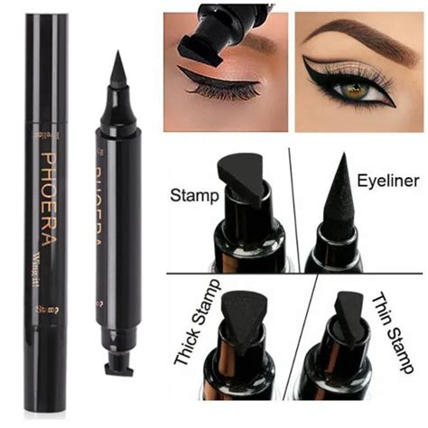 Cat Eye Winged Eyeliner Sexy Eye Cosmetic Seal Wing Double Head Waterproof Eyeliner Pen Tool