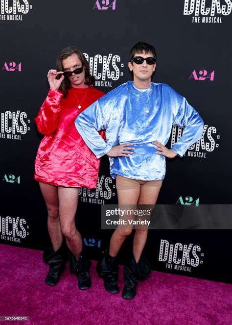 Aaron Jackson And Josh Sharp At The Premiere Of Dicks The Musical News Photo Getty Images