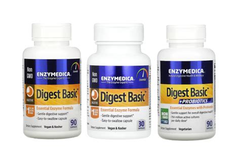 Enzymedica Digest Basic Essential Enzyme Formula Probiotics 30